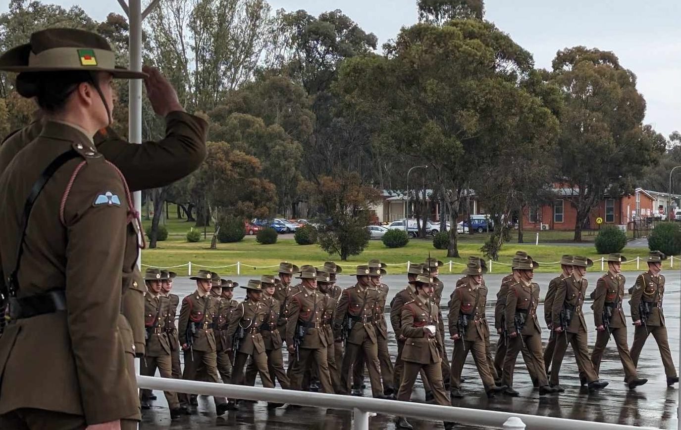 Showers fail to rain on parade with Indigenous army program recruits ...