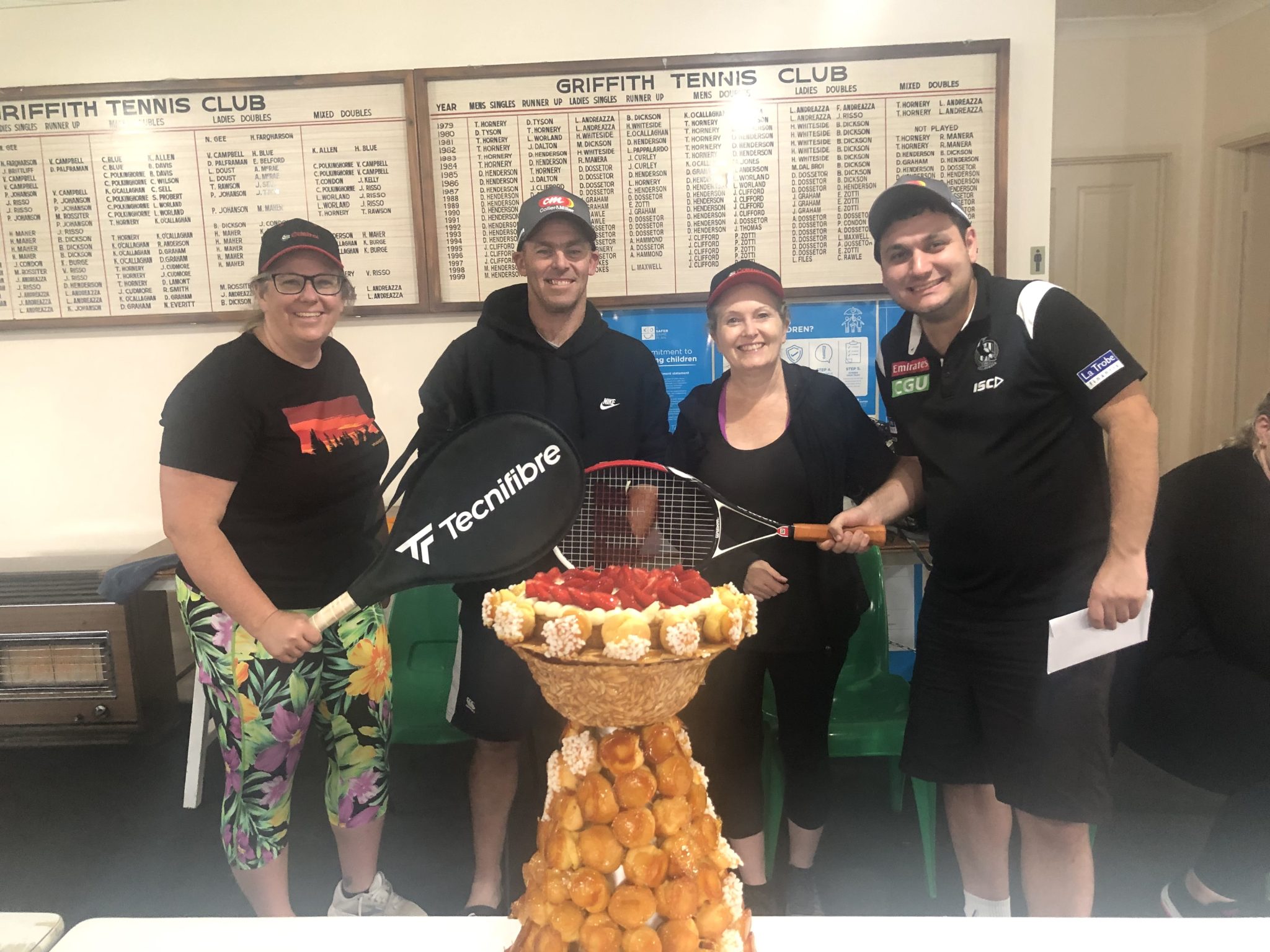 Griffith tennis champions crowned in shadow of 132-profiterole ...