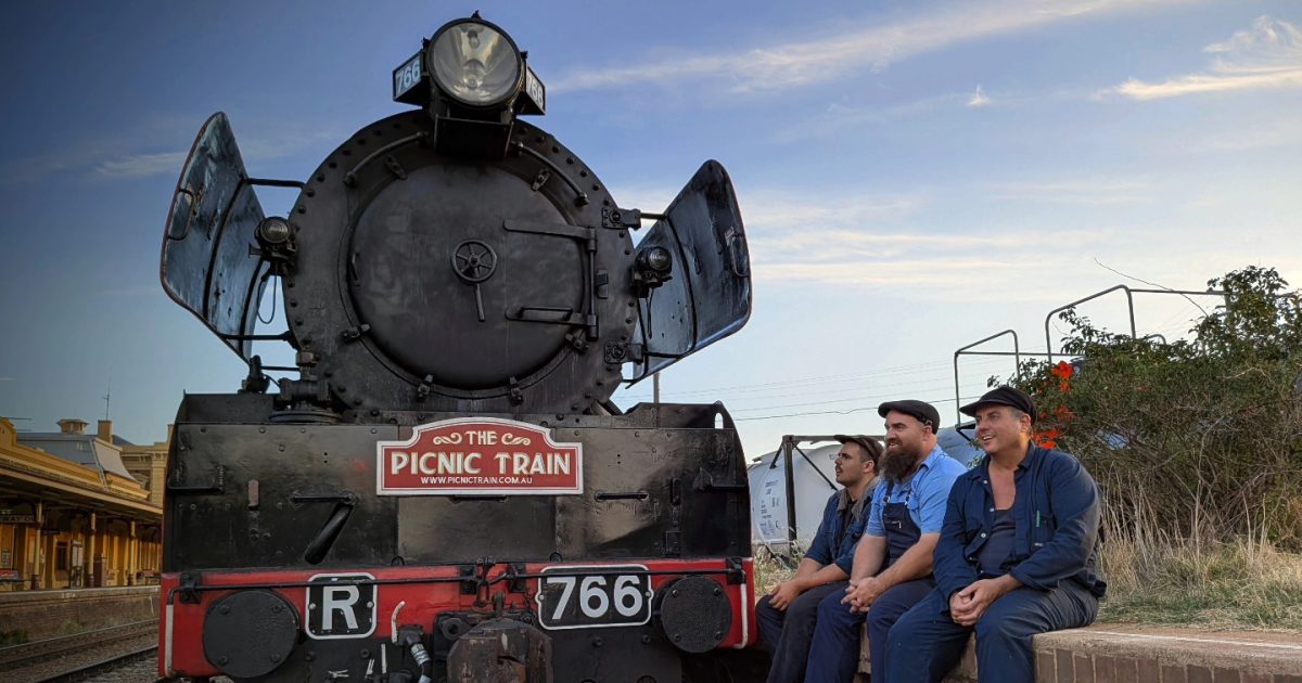All aboard! Iconic steam locomotive R766 toots its way across the ...